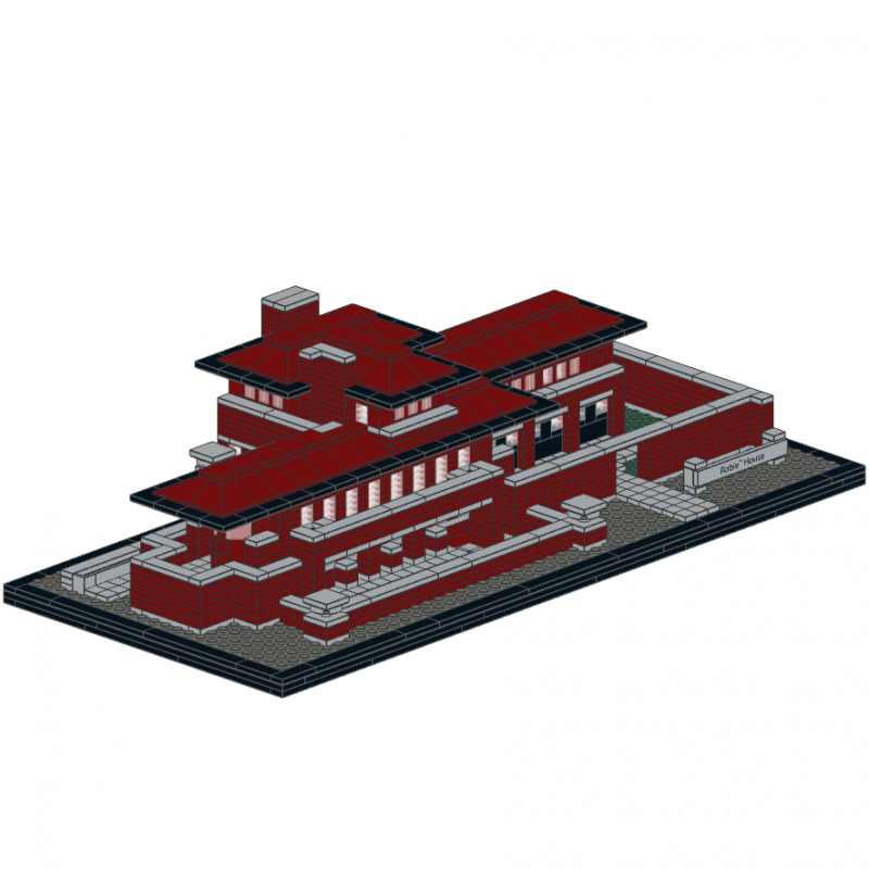 Building instructions for LEGO set number 21010 - Robie House