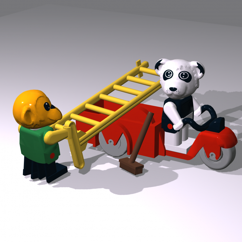 Building instructions for LEGO set number 3628 - Perry Panda & Chester ...